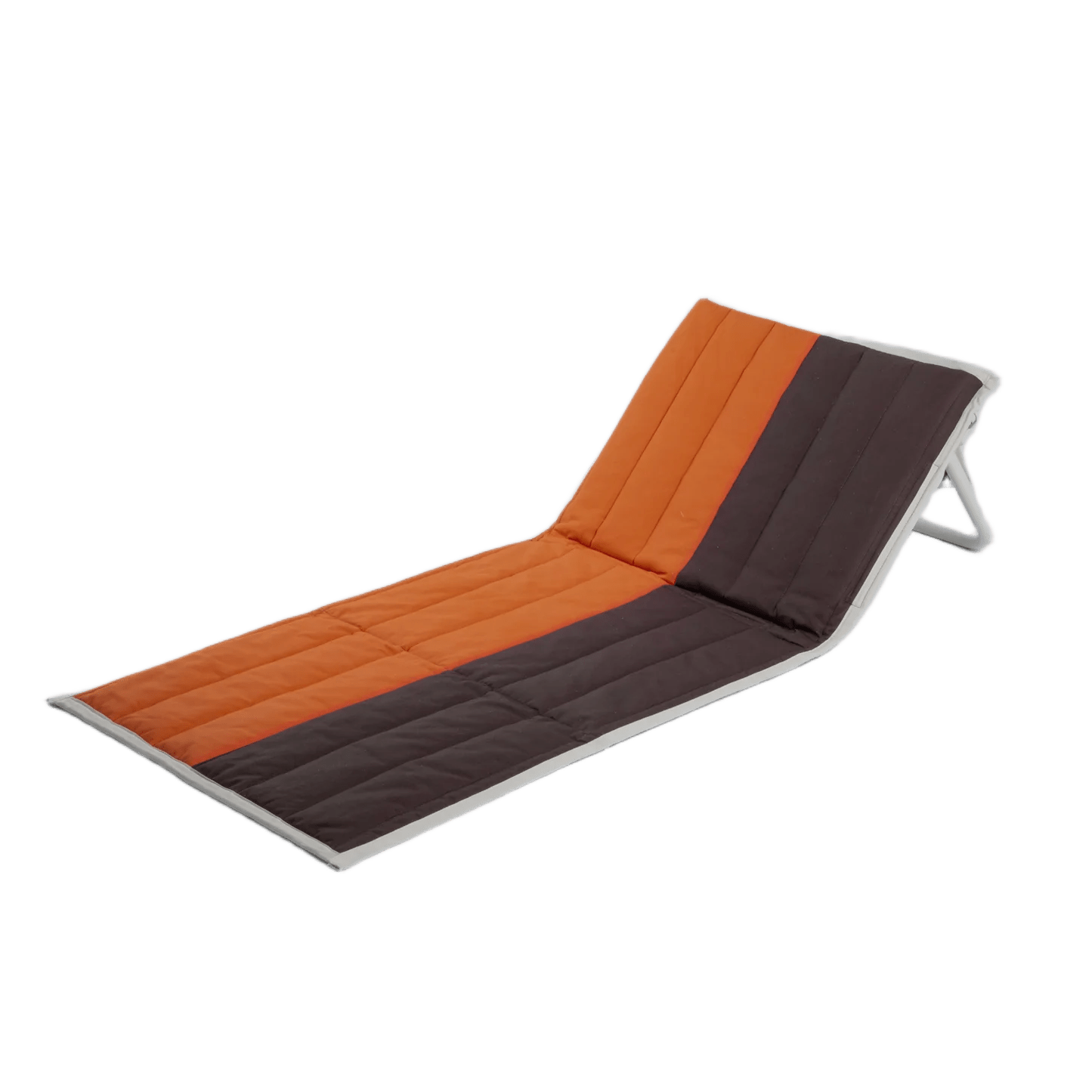 Beach Chair Lounger (The Ember) | 100% Cotton, Aluminium Frame | Padded ...